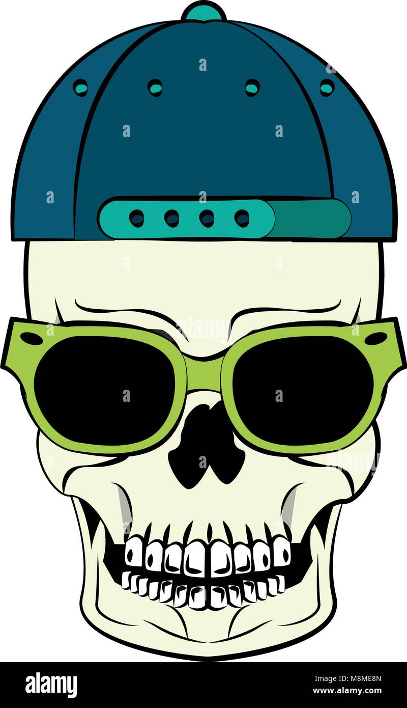 Skull cartoon hi-res stock photography and images - Alamy