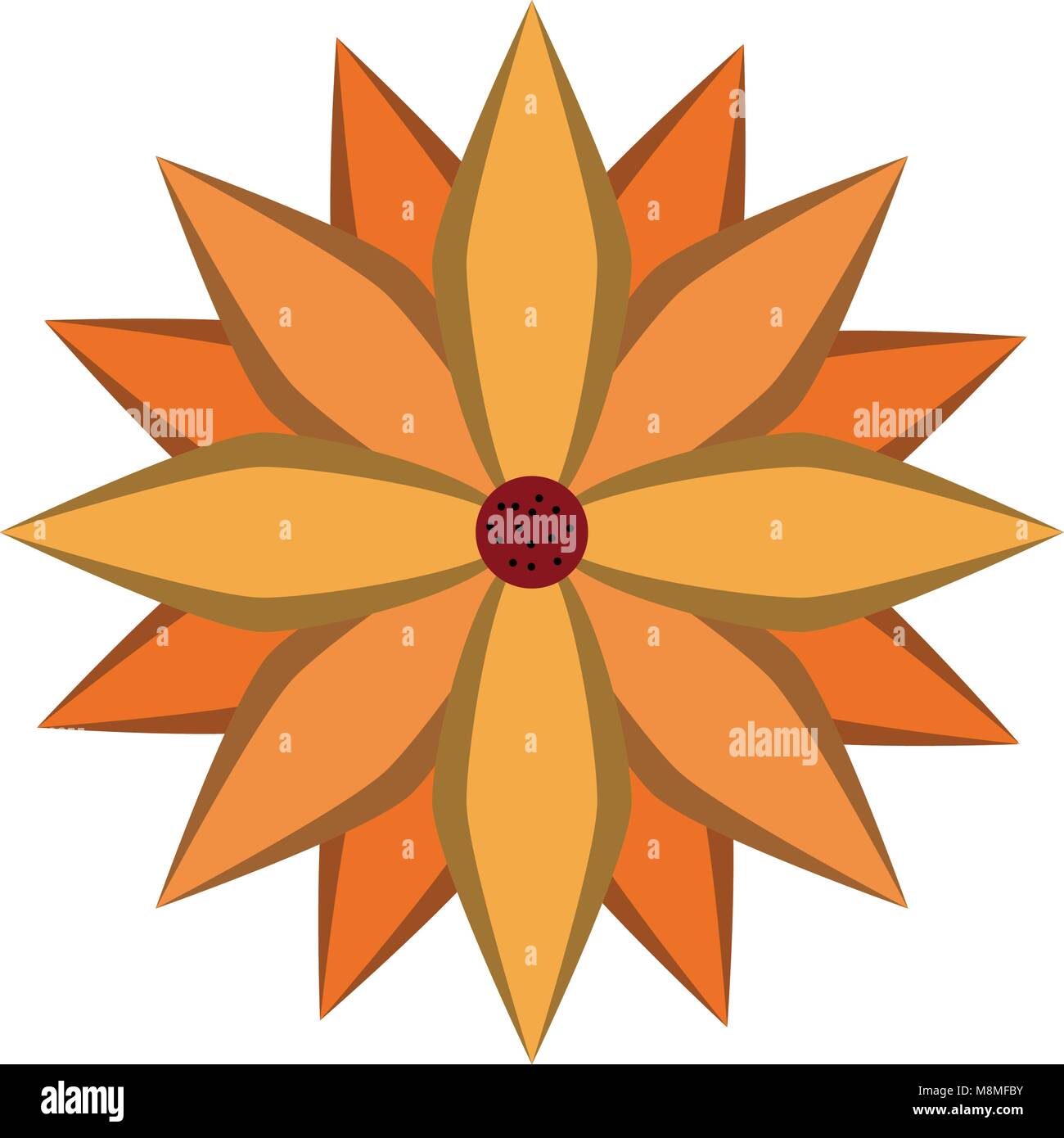 Beautiful flower symbol Stock Vector Image & Art - Alamy
