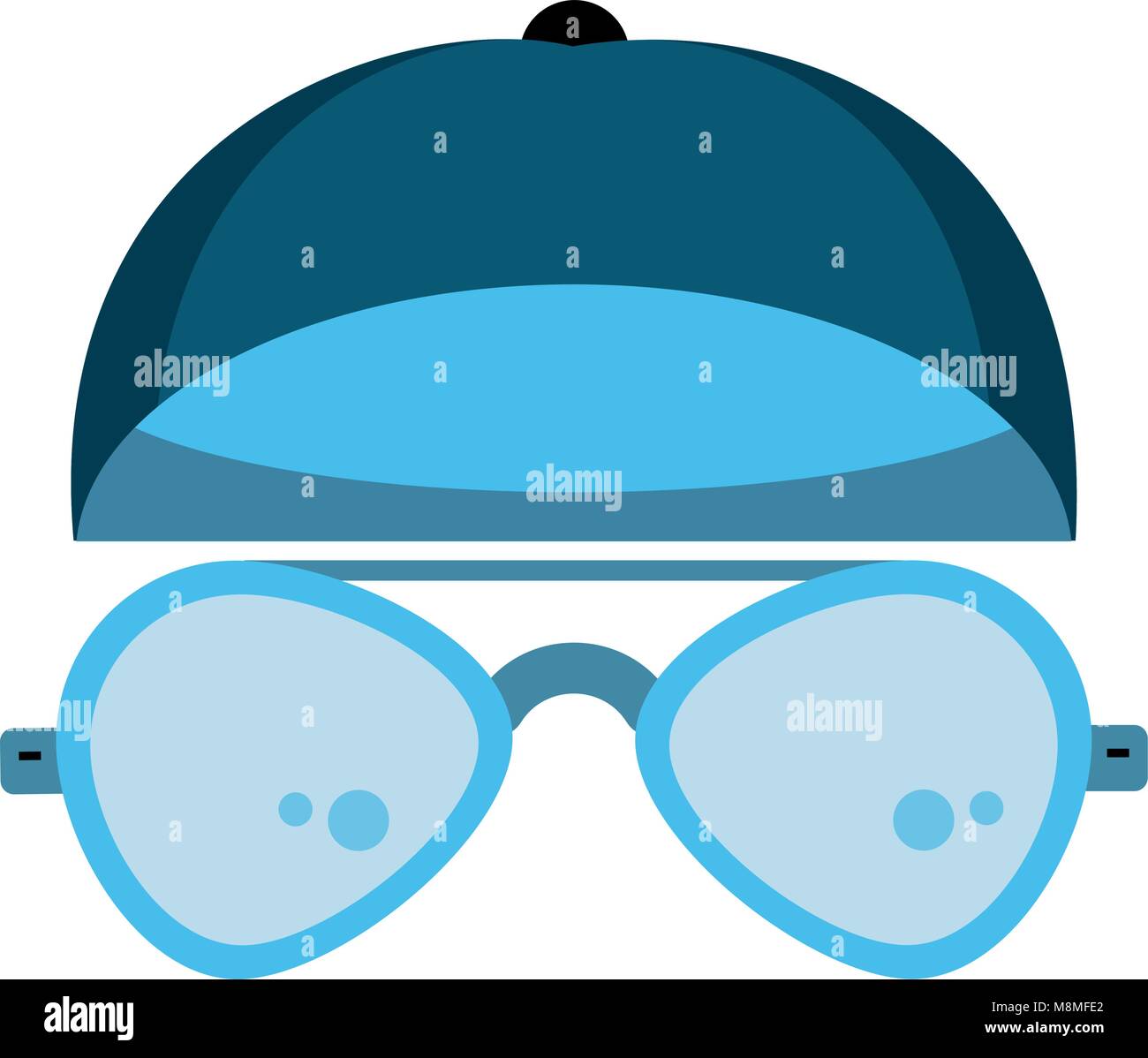 Cool glasses and hat Stock Vector Image & Art - Alamy
