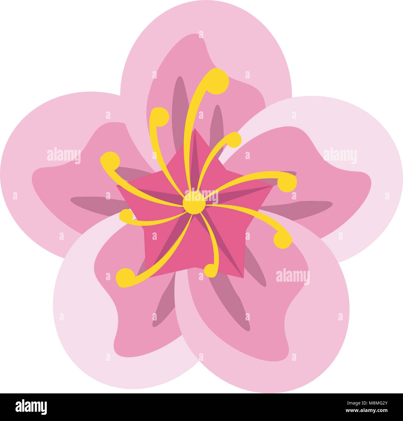 Beautiful flower symbol Stock Vector Image & Art - Alamy
