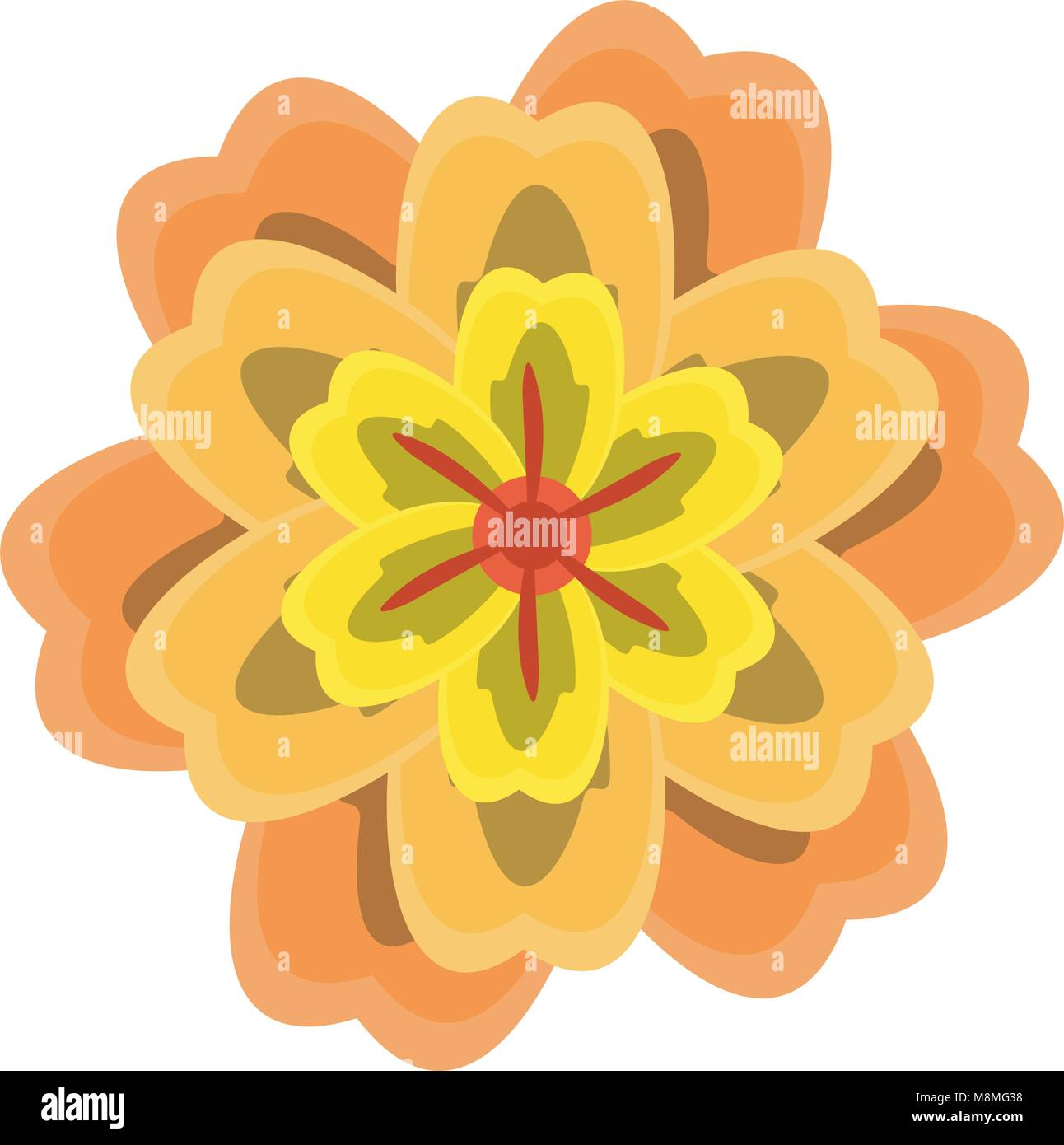 Beautiful flower symbol Stock Vector Image & Art - Alamy
