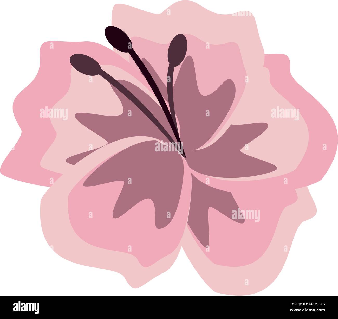 Beautiful flower symbol Stock Vector Image & Art - Alamy