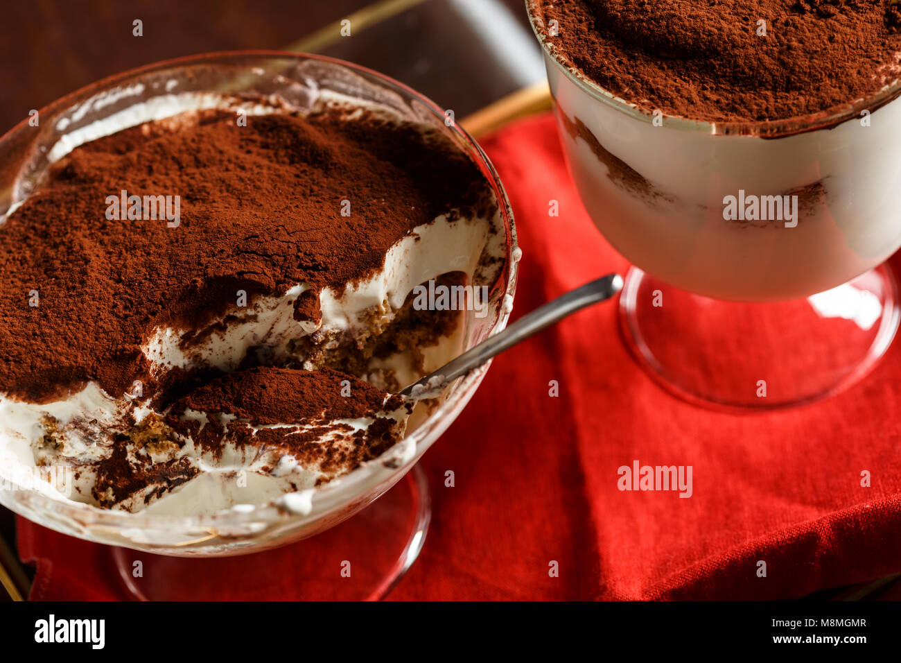 Tiramisu in a glass hi-res stock photography and images - Alamy