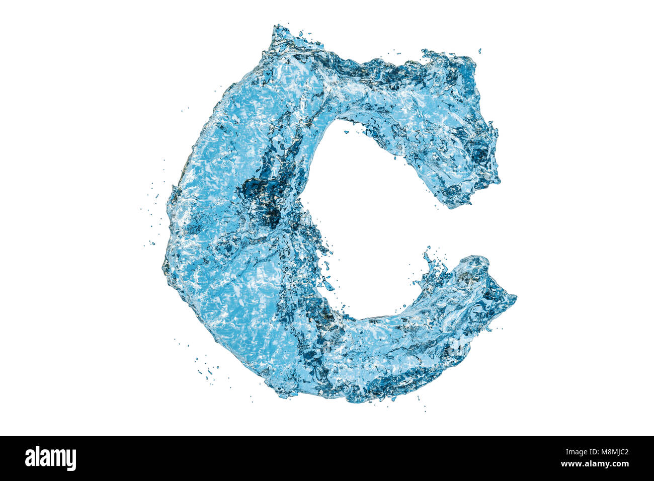 Water letter c hi-res stock photography and images - Alamy