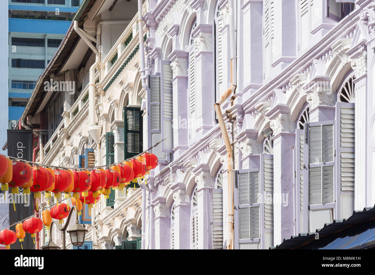 Shophouses pagoda street chinatown outram district central area hi-res ...
