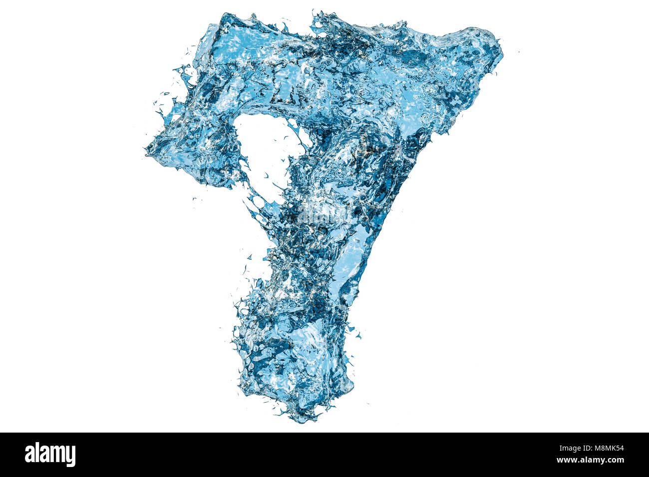 Water number 7, 3D rendering isolated on white background Stock Photo ...