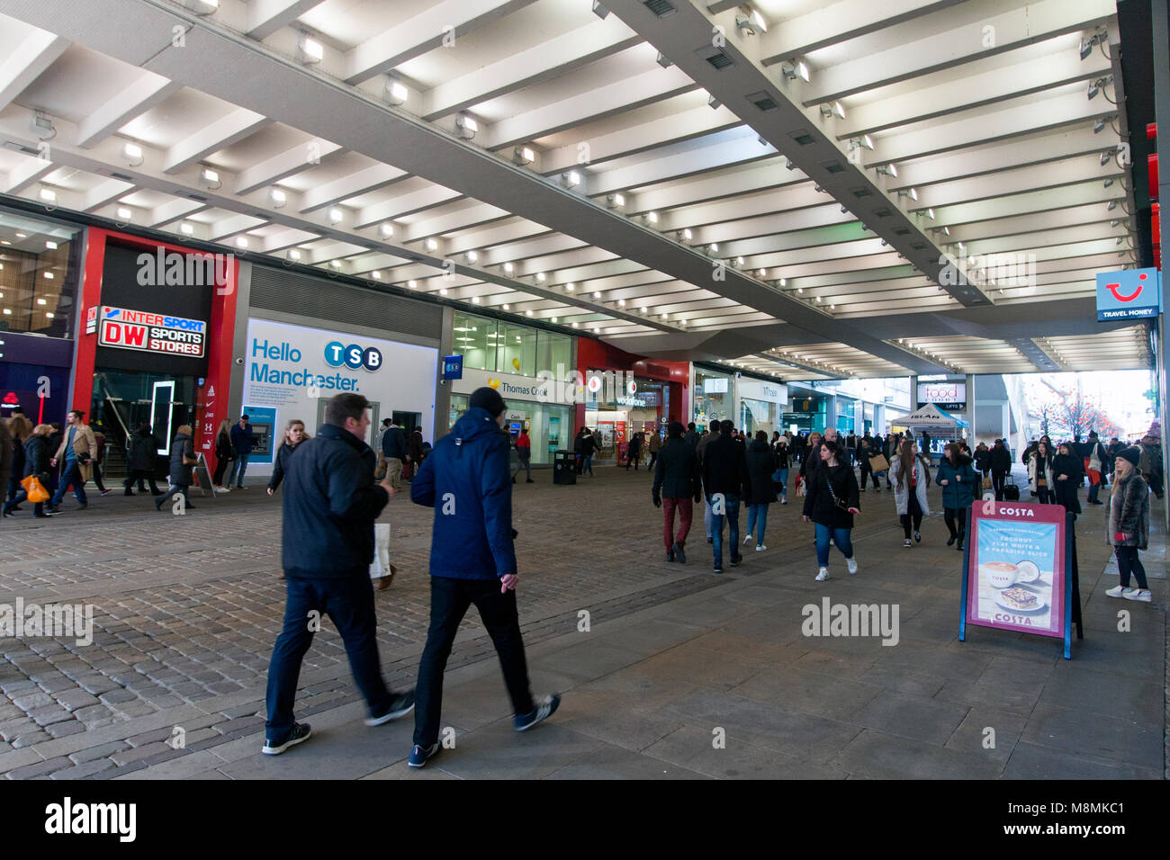 Market Street Manchester Stock Photo - Alamy