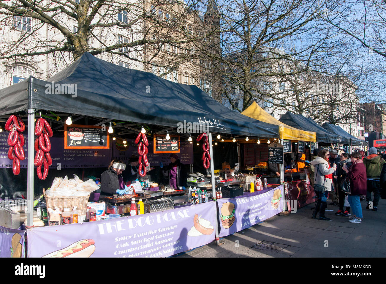 Manchester Street Market Stock Photo - Alamy