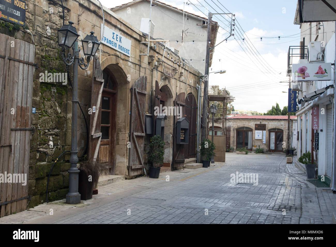 Path through the old town Polis, Cyprus Stock Photo - Alamy