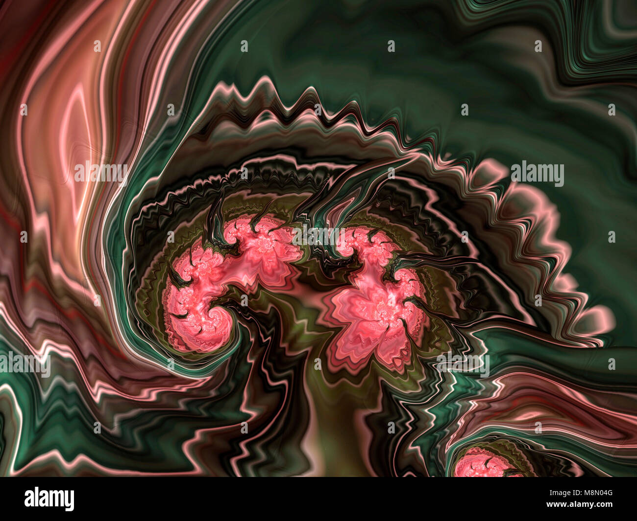 Pink fractal hi-res stock photography and images - Alamy