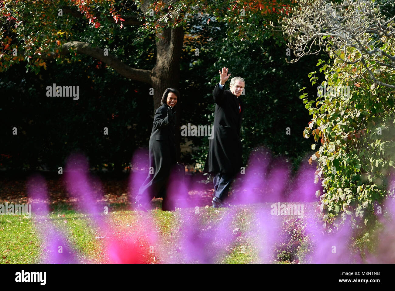 Condoleezza rice bush hi-res stock photography and images - Alamy