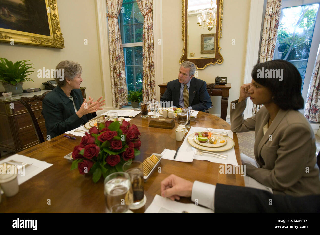 In this handout photo provided by the White House, United States ...