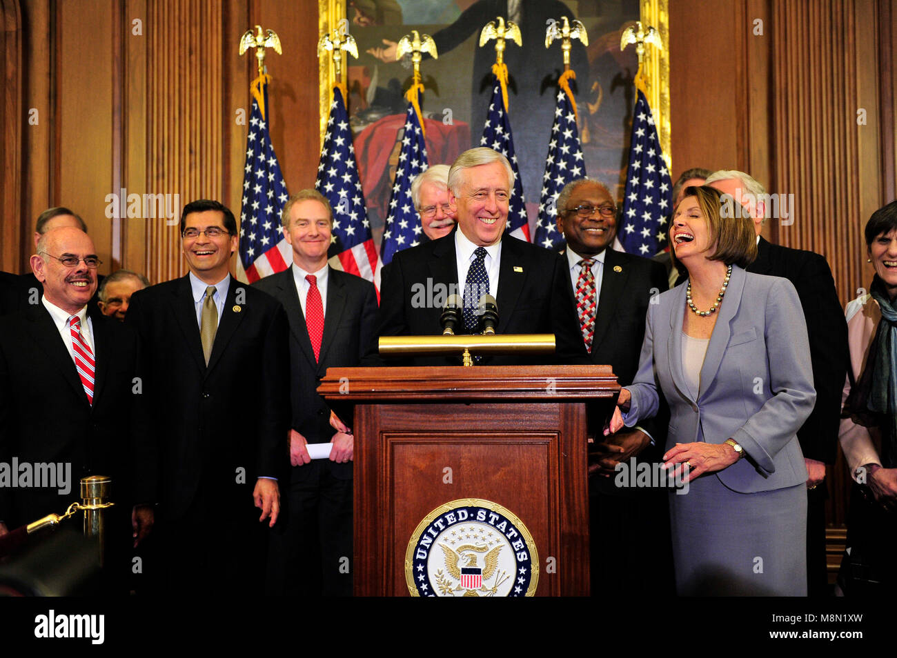 United States House Democratic Leaders celebrate the passage of the ...