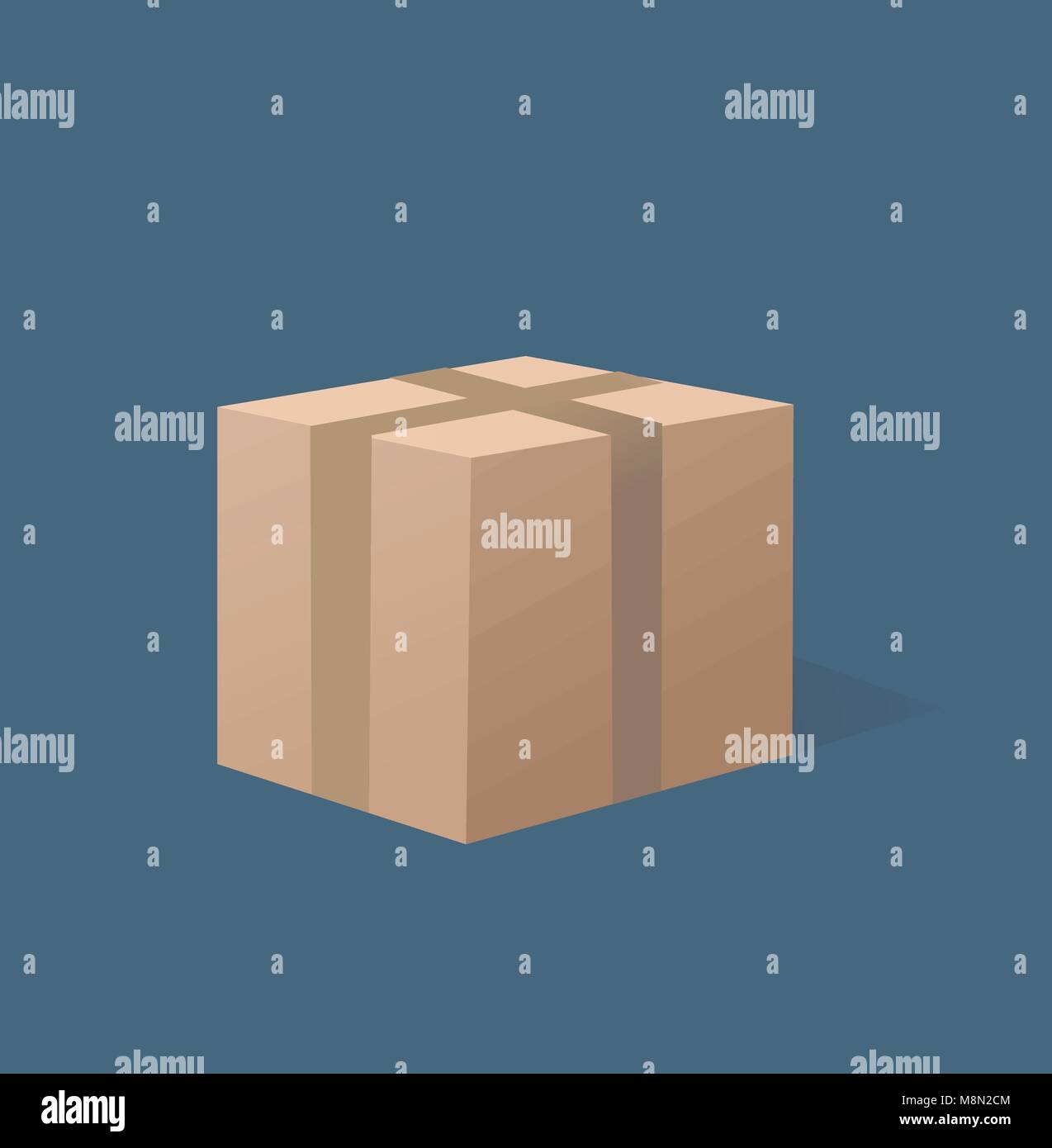 recycle brown box Stock Vector Image & Art - Alamy