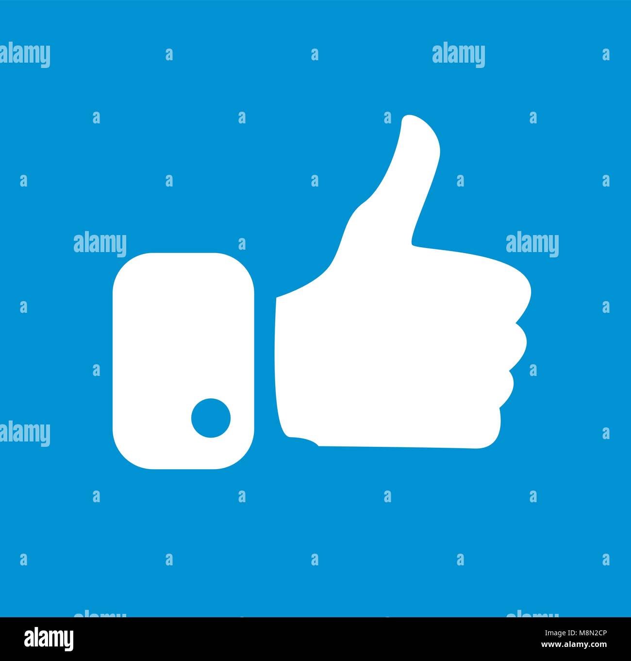 Modern Thumbs Up Icons Stock Vector Image & Art - Alamy