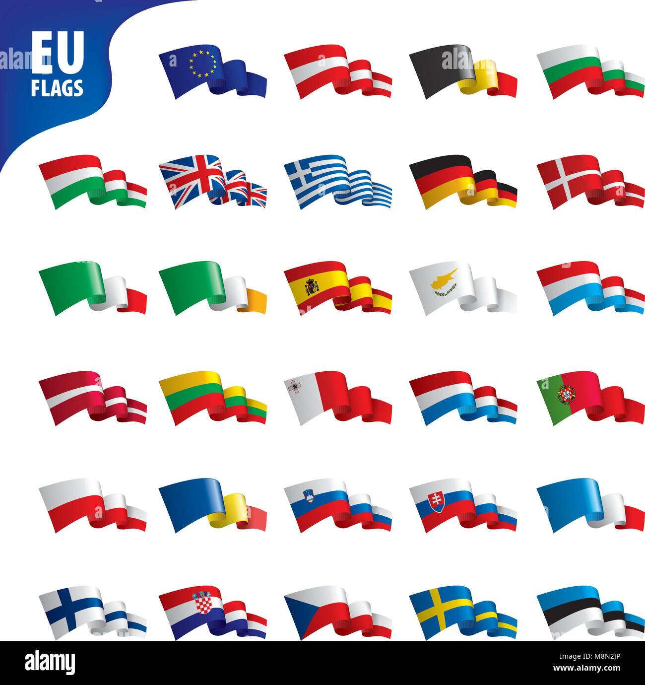flags of the european union Stock Vector Image & Art - Alamy
