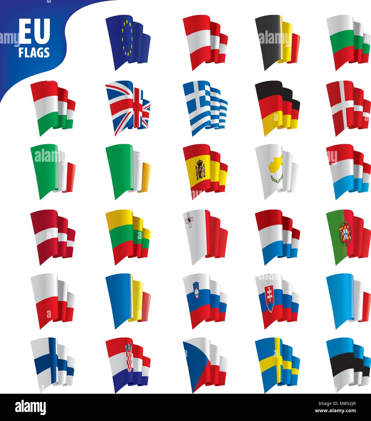 Eu country flags Stock Vector Images - Alamy
