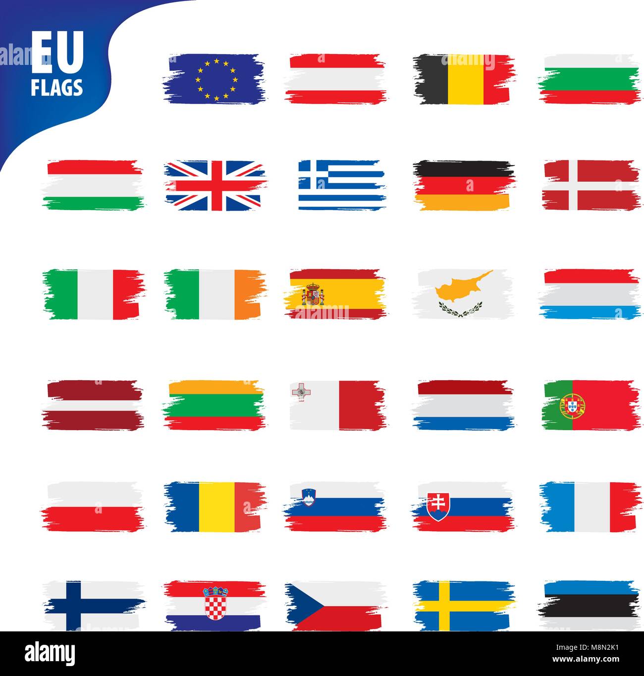 flags of the european union Stock Vector Image & Art - Alamy