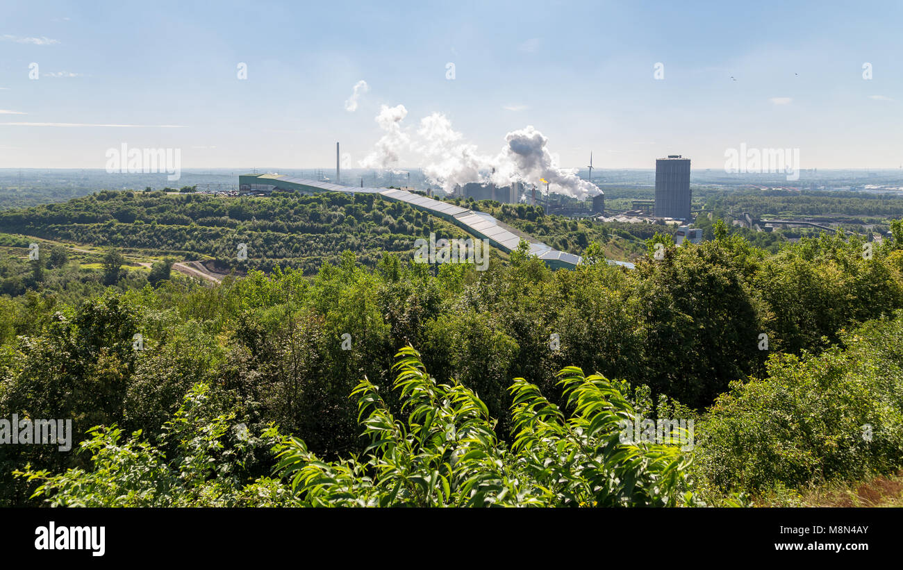 Bottrop, North Rhine-Westphalia, Germany - August 07, 2016: View from ...