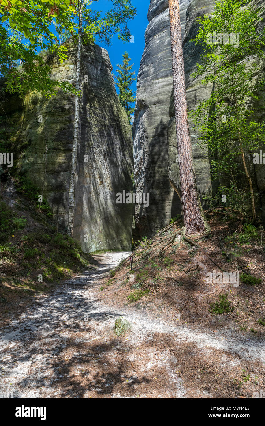 Adrspach-Teplice Rocks, Dolni Adrspach, Hradec Kralove, Czech Republik ...