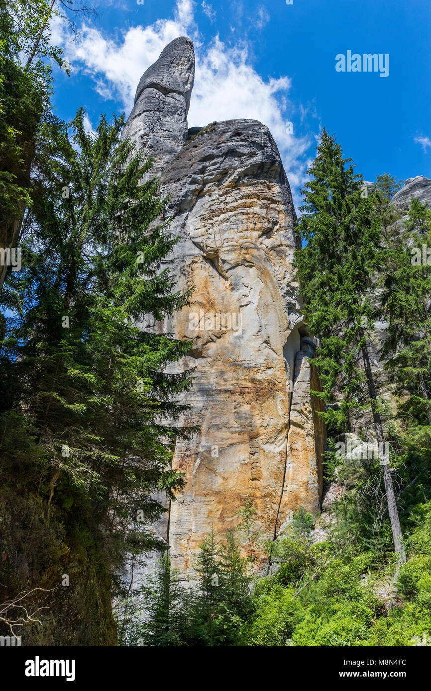 Adrspach-Teplice Rocks, Dolni Adrspach, Hradec Kralove, Czech Republik ...