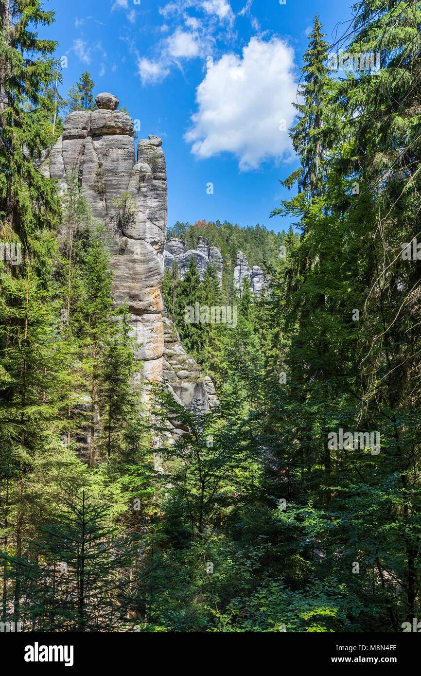 Adrspach-Teplice Rocks, Dolni Adrspach, Hradec Kralove, Czech Republik ...