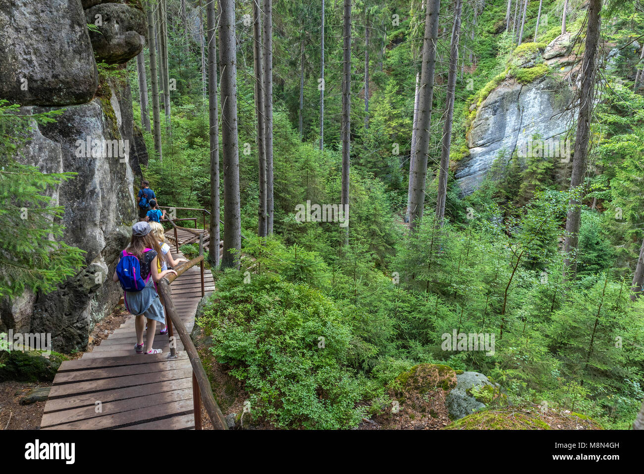 Adrspach-Teplice Rocks, Dolni Adrspach, Hradec Kralove, Czech Republik ...