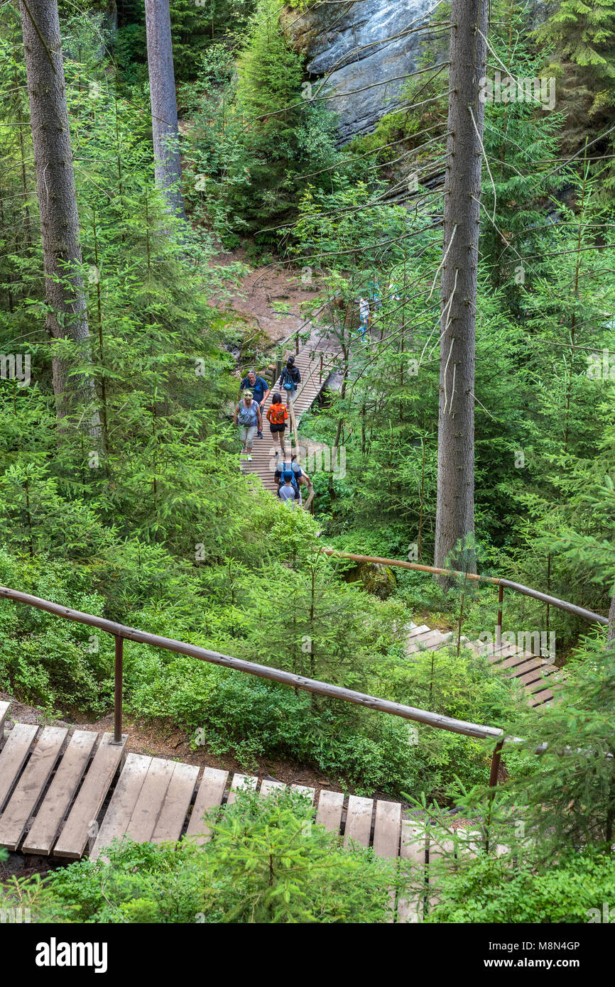 Adrspach-Teplice Rocks, Dolni Adrspach, Hradec Kralove, Czech Republik ...