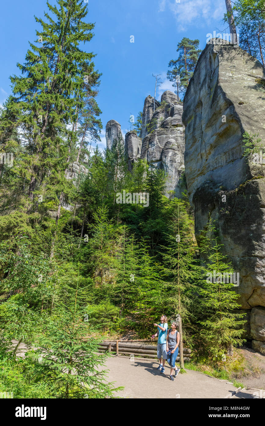 Adrspach-Teplice Rocks, Dolni Adrspach, Hradec Kralove, Czech Republik ...