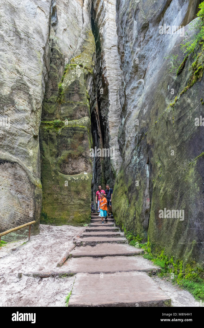 Adrspach-Teplice Rocks, Dolni Adrspach, Hradec Kralove, Czech Republik ...