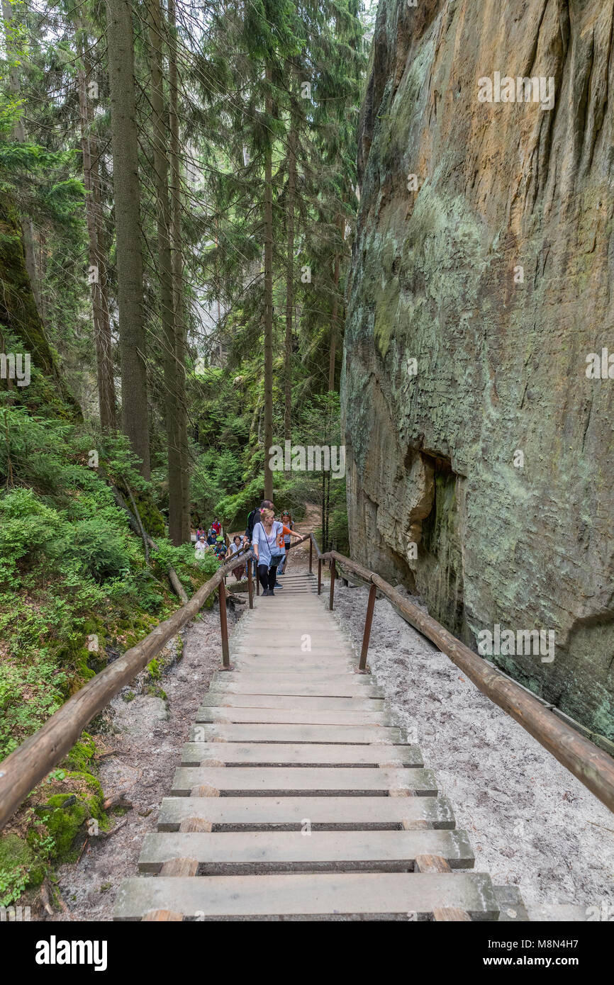 Adrspach-Teplice Rocks, Dolni Adrspach, Hradec Kralove, Czech Republik ...
