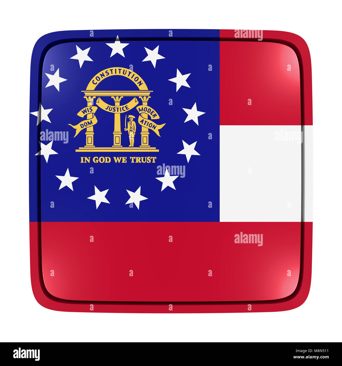 3d georgia flag Cut Out Stock Images & Pictures - Alamy