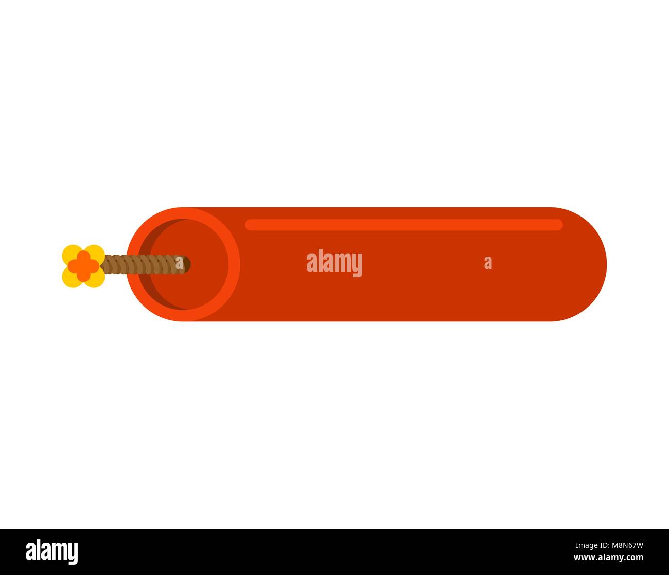 Dynamite isolated. Explosion on white background. Vector illustration ...