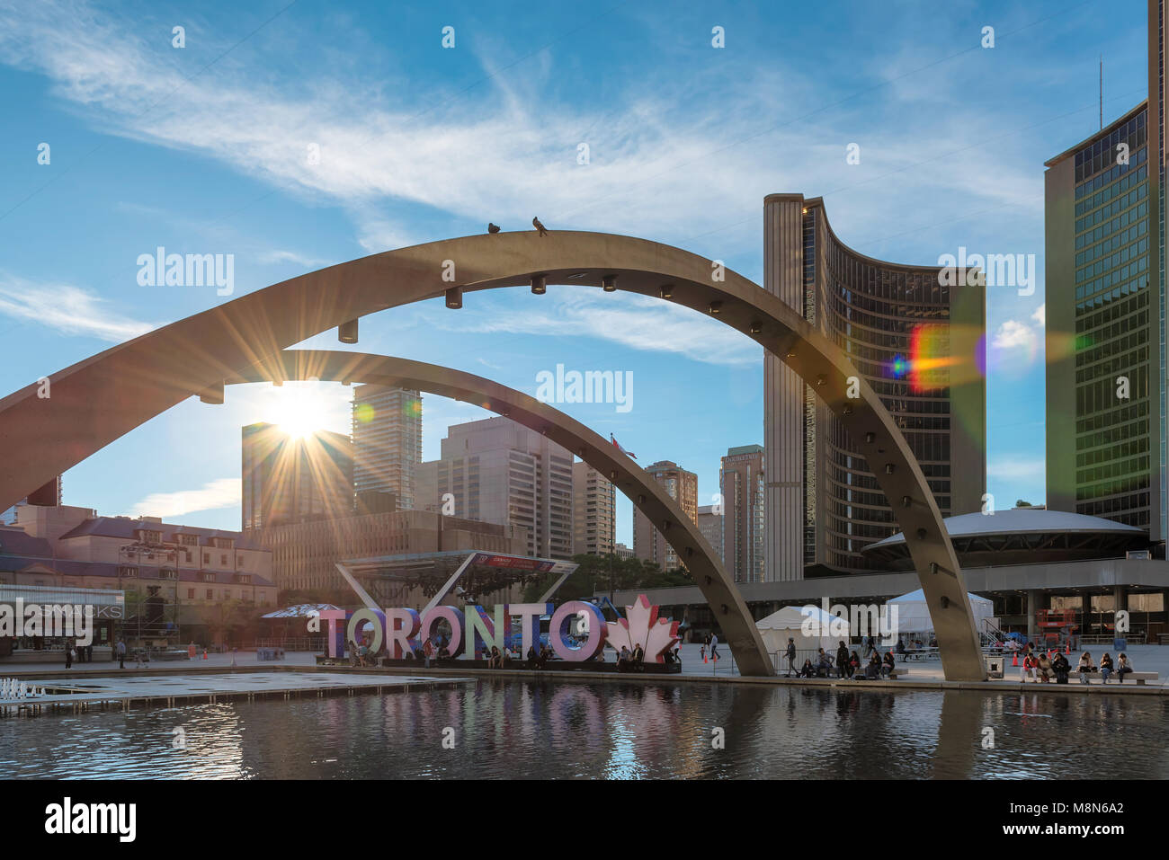 Toronto sign city hall hi-res stock photography and images - Alamy