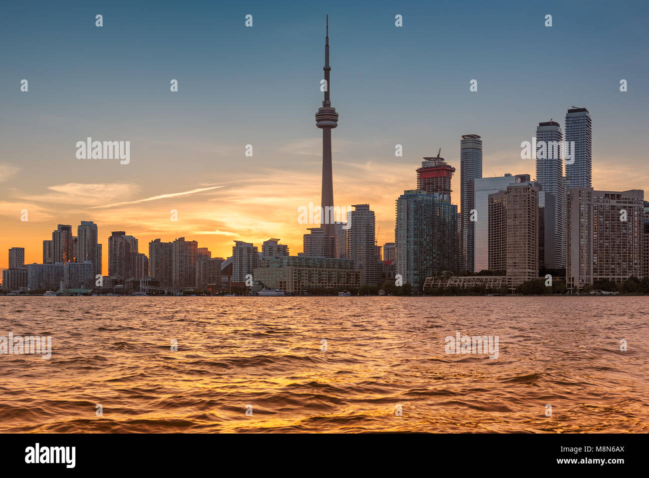 Toronto skyline at sunset Stock Photo - Alamy