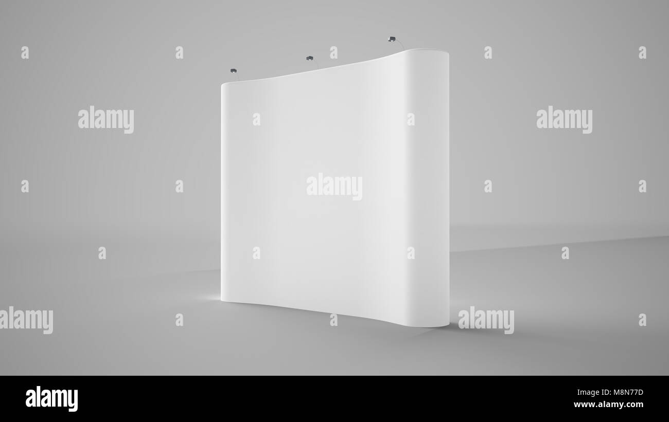 exhibition display 3d rendering Stock Photo - Alamy