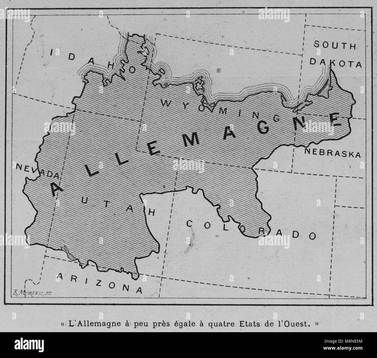 Germany map 1900 hi-res stock photography and images - Alamy