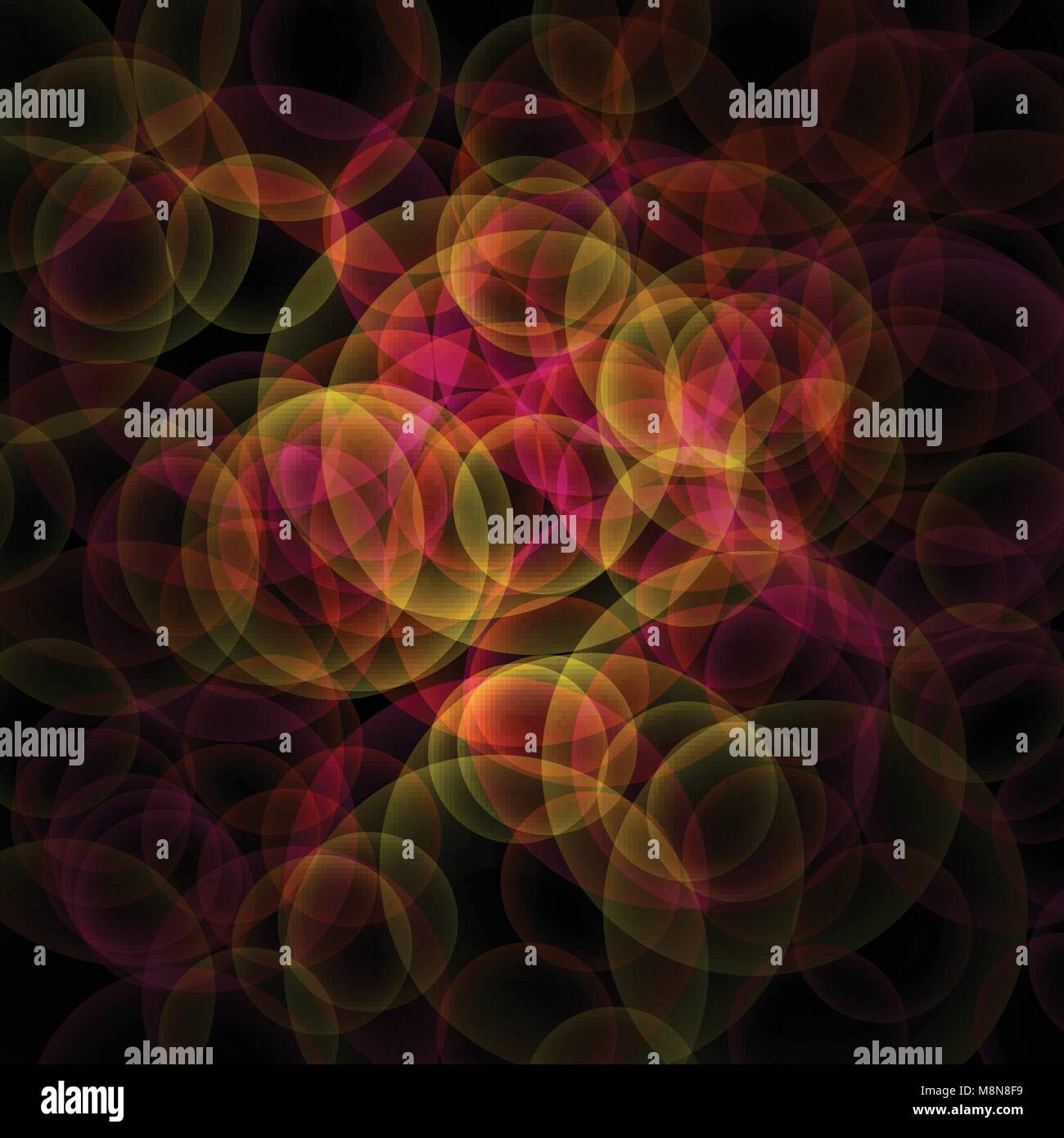 abstract vector glowing background with bright circles Stock Vector ...