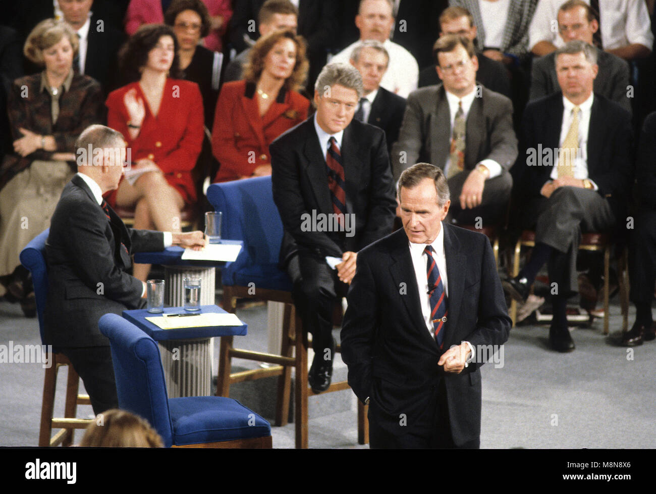 Richmond Virginia. USA, October 15, 1992 President George H.W. Bush (R ...