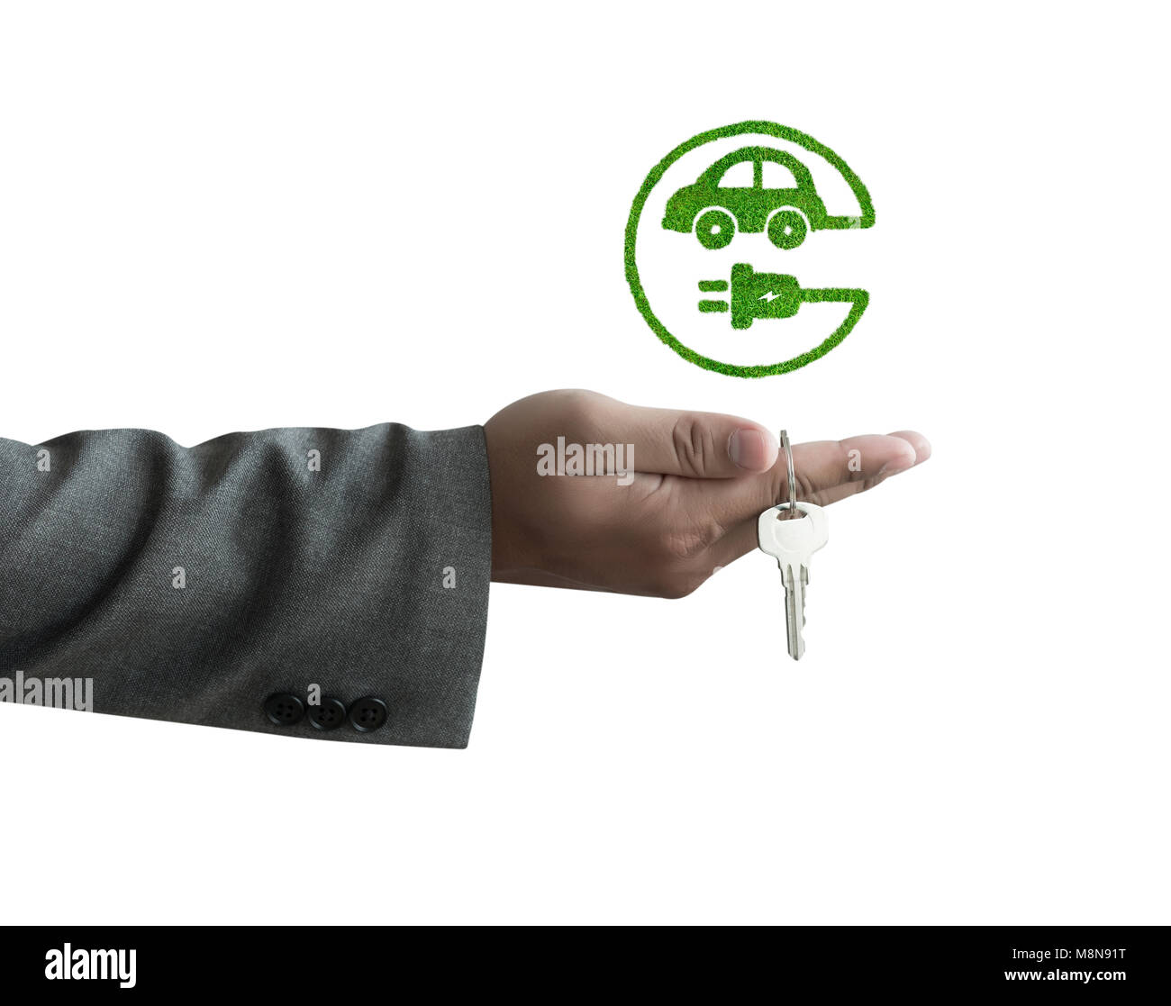 green electric car energy in transportation electric concept Stock ...