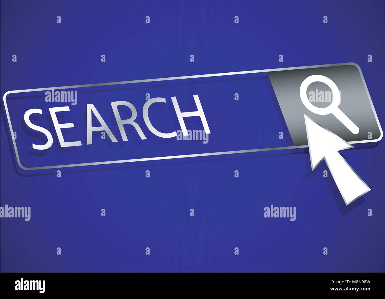 vector design of searching illustration computer Stock Vector Image ...