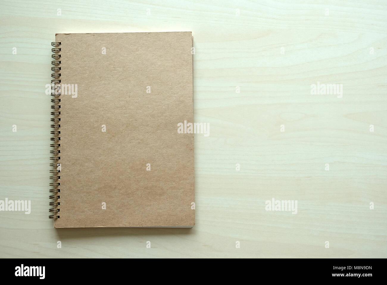 office supplies. brown blank note book and School notebook Stock Photo ...
