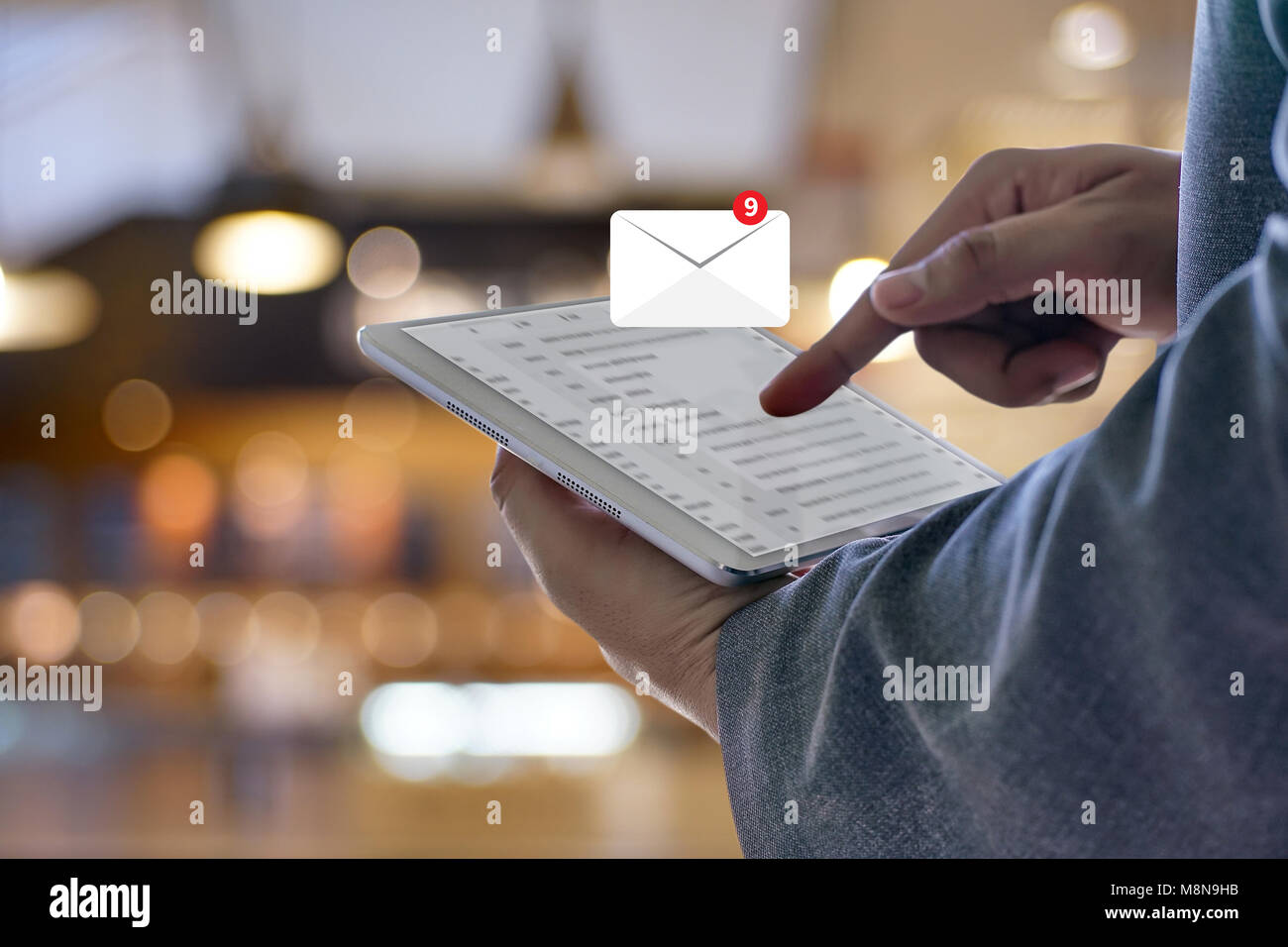 Mail Communication Connection message to mailing contacts inbox to view ...