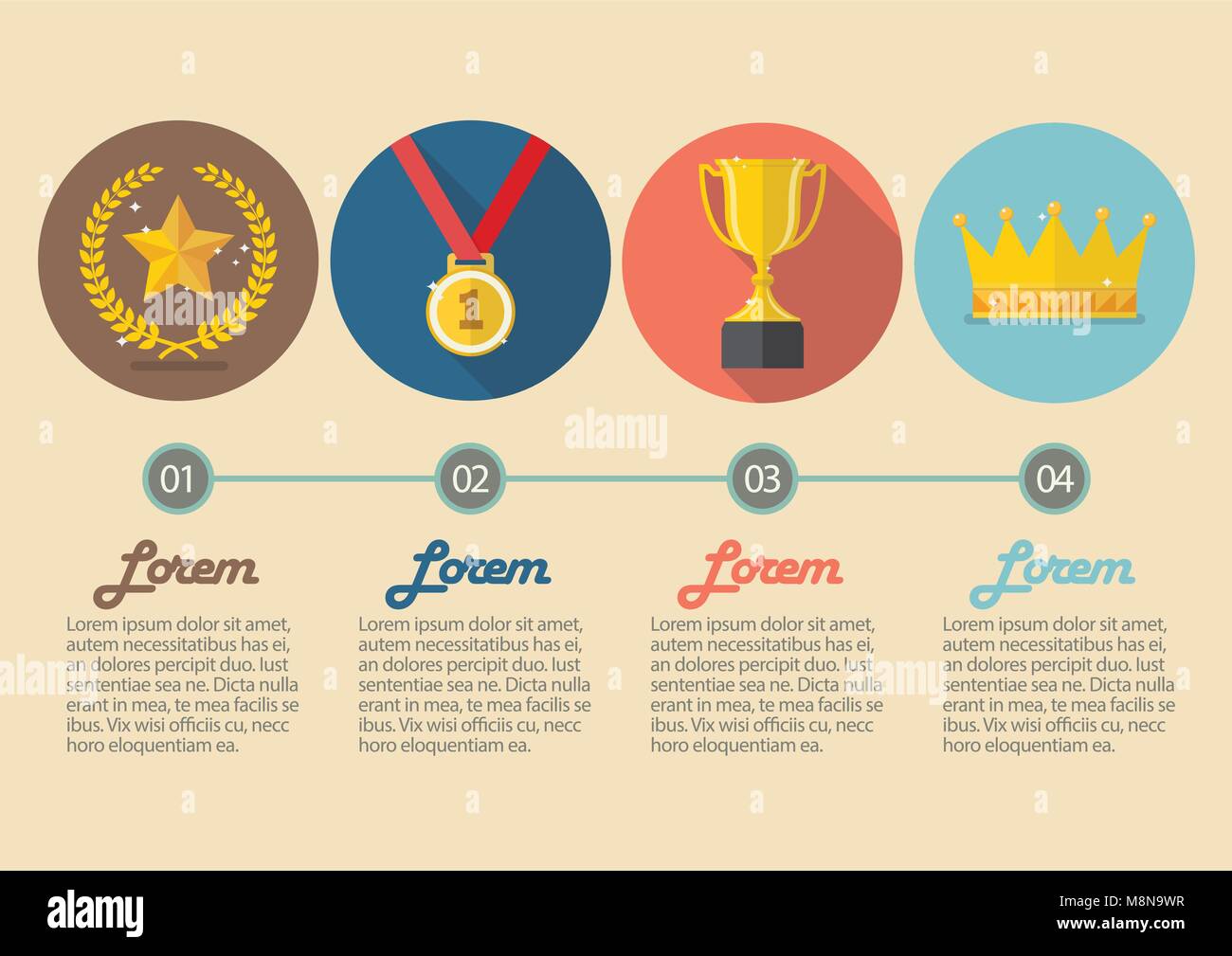 Achievements vector vectors hi-res stock photography and images - Alamy