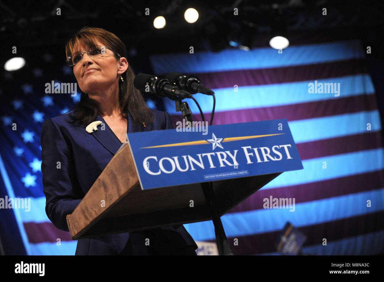 Sarah Palin addresses supporters at the Road to Victory Rally at the ...