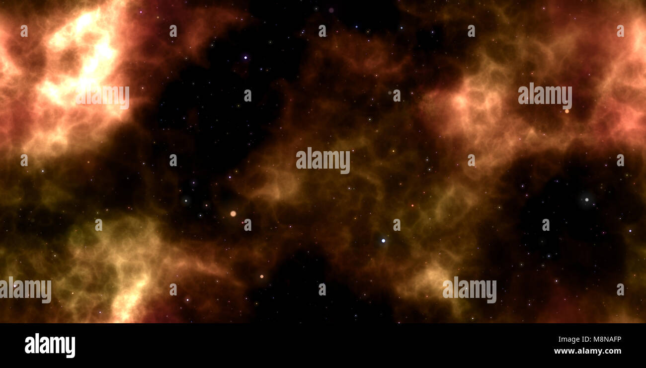 Orange Colorful Galaxy