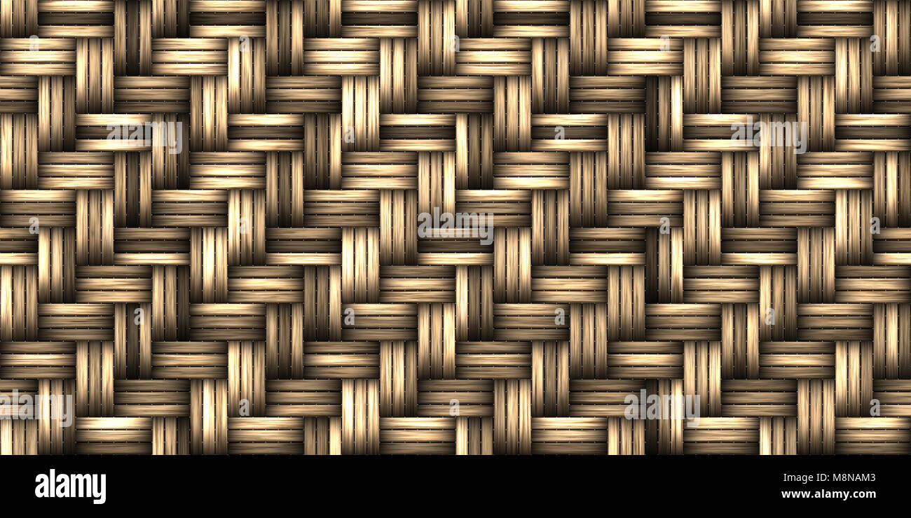 Seamless Basket Weaving Background. Woven Wicker Straw Texture Stock ...