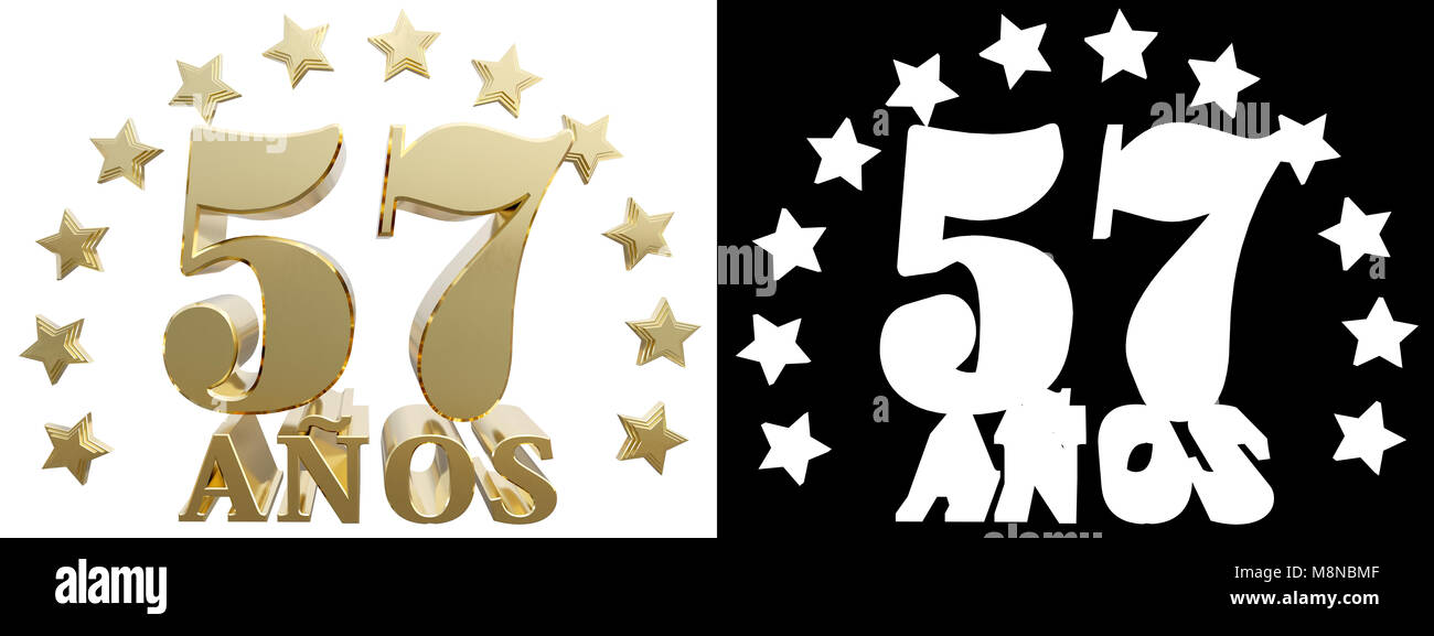 Golden number fifty seven hi-res stock photography and images - Alamy
