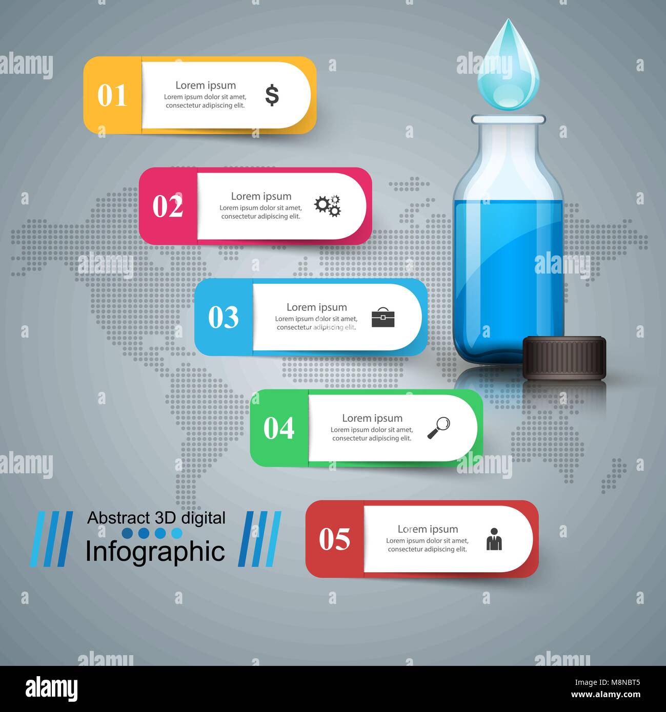 Bottle, water infographics Stock Vector Image & Art - Alamy