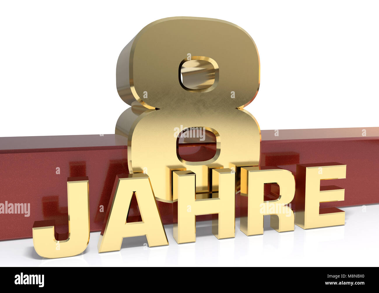 Golden digit eight and the word of the year. Translated from the German ...